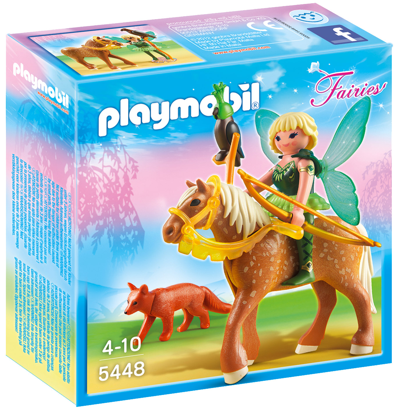 Playmobil Fairies 5448 pas cher, Fée Diana avec cheval Luna