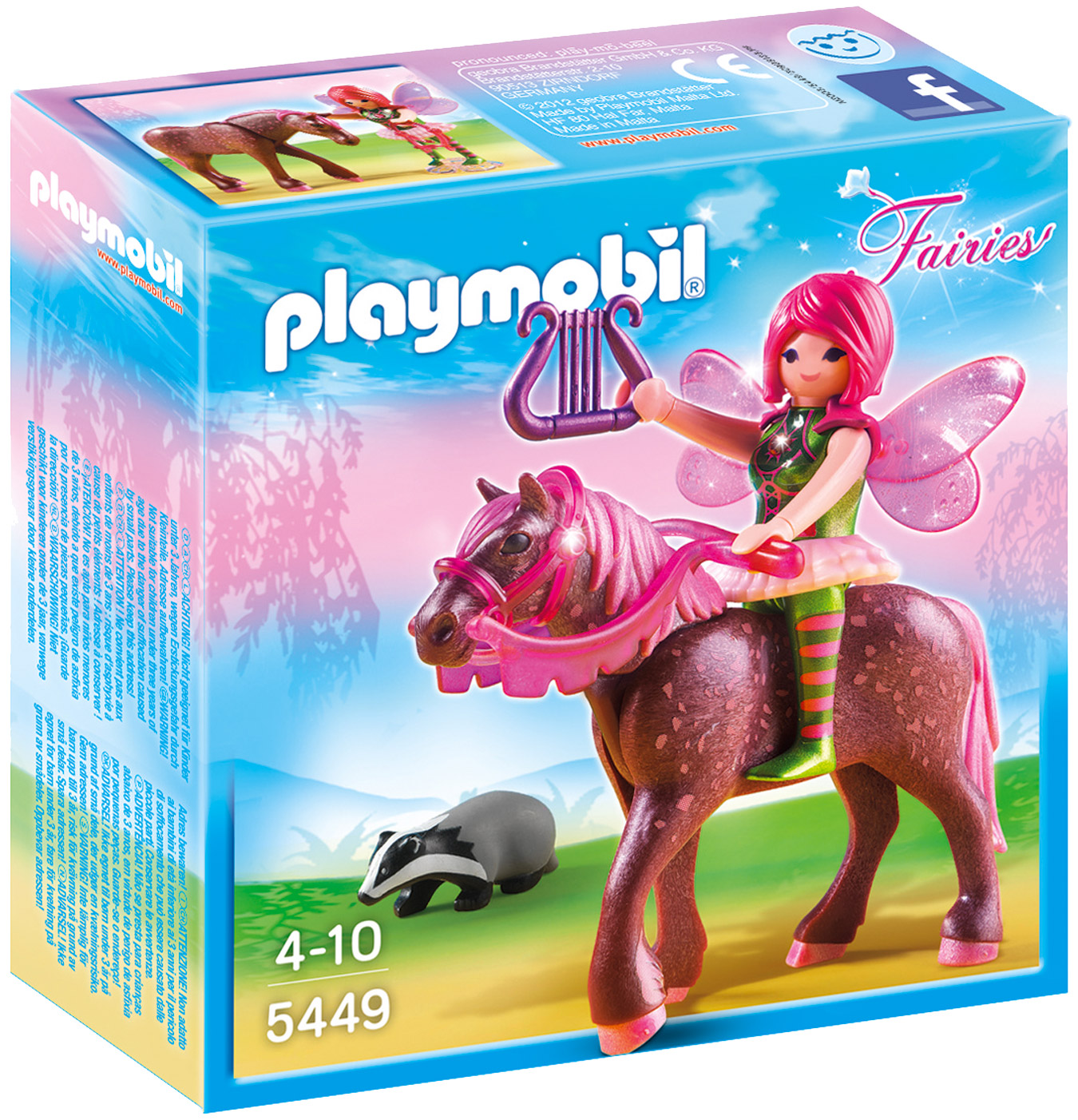Playmobil Fairies 5449 pas cher, Fée Surya avec cheval Rubis