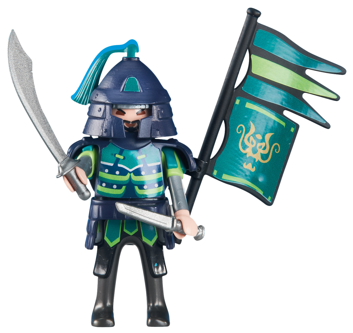 Playmobil 6327 pas cher, Chef des Dragons Asiatiques verts