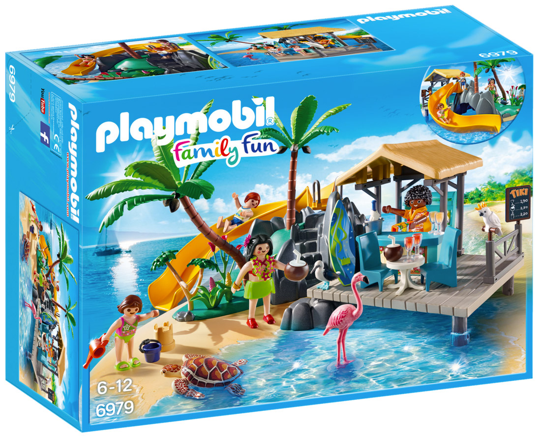 Playmobil Family Fun 6979 pas cher, Ile avec vacanciers