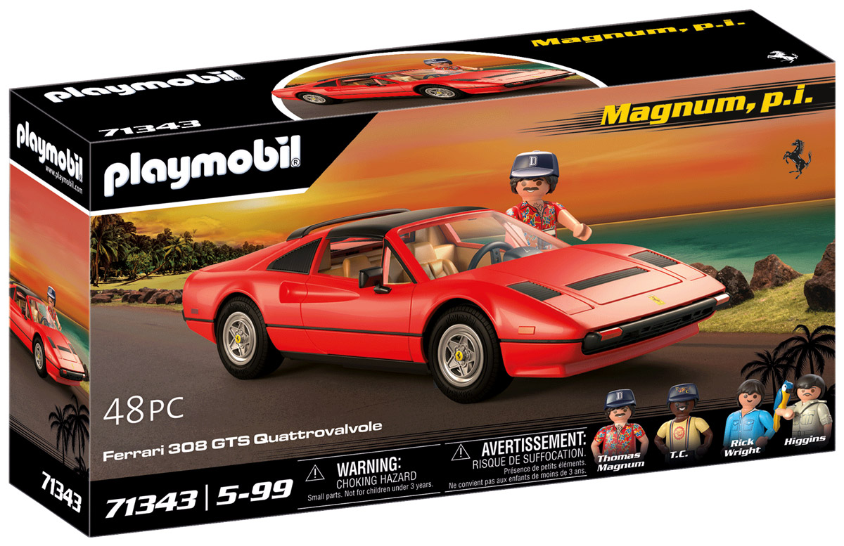 Playmobil Ferrari 71343 pas cher, Magnum P.I. Ferrari 308 GTS ...