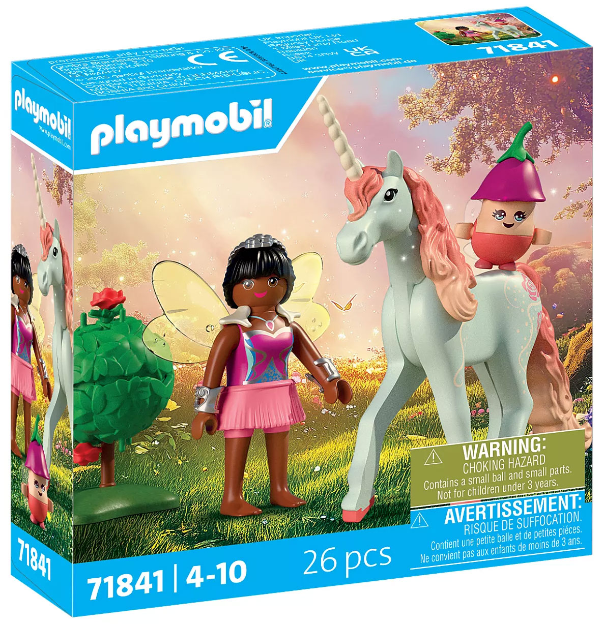 Playmobil Magic Unicorns 71841 pas cher, Licorne Ciel rose avec fée
