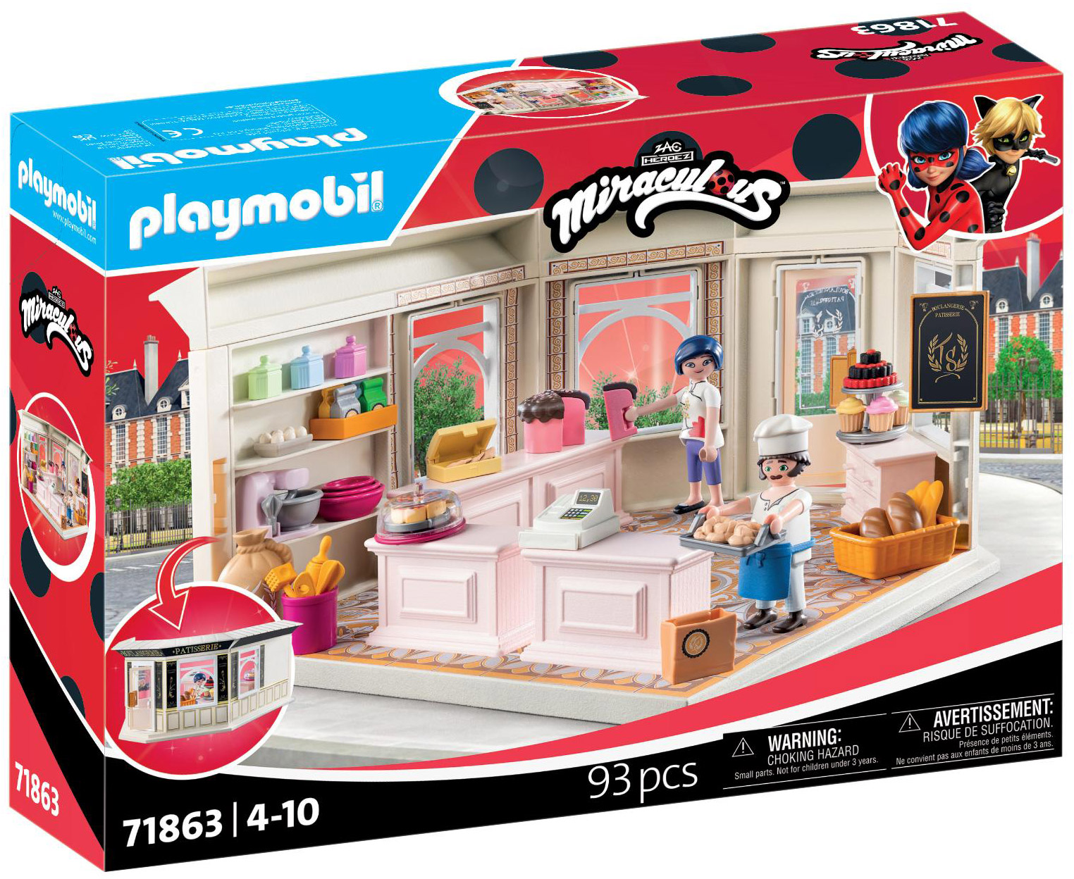 Playmobil Miraculous 71863 pas cher, Boulangerie Dupain-Cheng
